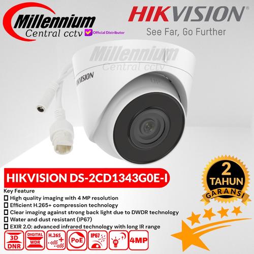 Promo IP CAMERA HIKVISION 4MP DS-2CD1343GOE-I / IP CAM HIKVISION INDOOR 4MP Cicil 0% 3x ...