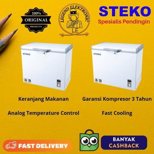 Jual STEKO CHEST FREEZER BF230 FREEZER BOX RUMAHAN BF-230 / BF230 ...