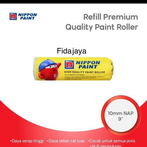 Jual Refill roll nippon paint premium quality 9"/refill kuas roll besar ...
