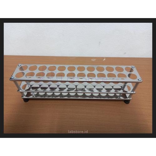Jual Rak Tabung Reaksi Rak Test Tube Stainless Steel 24 Lubang ...