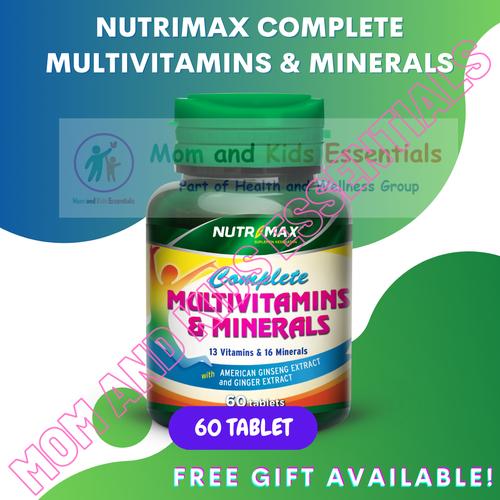 Jual NUTRIMAX COMPLETE MULTIVITAMIN MINERALS 60 TABLET VIT DAYA TAHAN ...