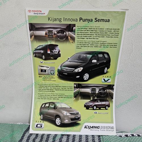 Jual brosur katalog mobil toyota kijang innova 2010 flyer - Kota ...