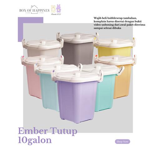 Jual Ember 10 Galon setara 40 Liter dengan Tutup Ember Plastik / Bucket ...