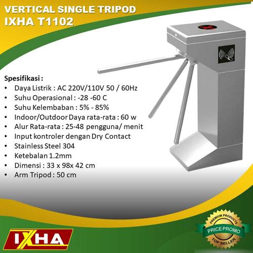 Jual Semi Automatic Tripod Turnstile Single - Rfid Software - Kota