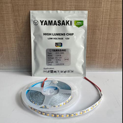 Jual Yamasaki LED Strip Mata Kecil 2835 SMD 24W 12V 5M Tanpa Silikon ...