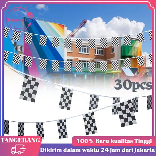 Jual 9m Bendera Balapan Bendera Balap 30pc Racing Flag Spanduk Dekorasi ...