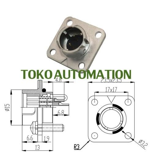 Jual 2 Pin 2Pin Encoder Plug Connector plug socket Konektor CM10-R2P ...