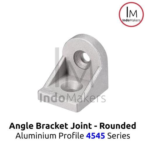 Jual 4545 Rounded Corner Bracket 90 Degree Angle Gusset Siku Aluminium ...