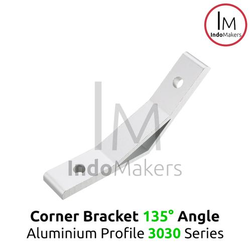 Jual Aluminium Profile 3030 Corner Bracket Angle Connection 135 Degree ...