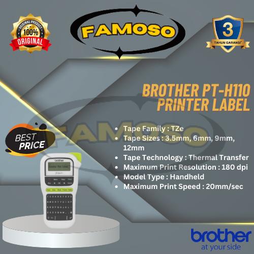 Jual Brother Label Printer PT-H110 Label Maker - Jakarta Pusat - FAMOSO ...