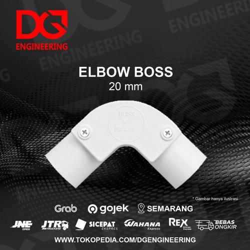 Jual Elbow / L bow / Siku / Knee 20mm Putih Merk Boss - Kota Semarang - DG Engineering | Tokopedia