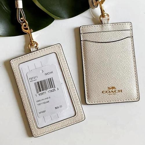 Jual Name Tag Coach Lanyard Id Card Case In Signature - 100% Original ...