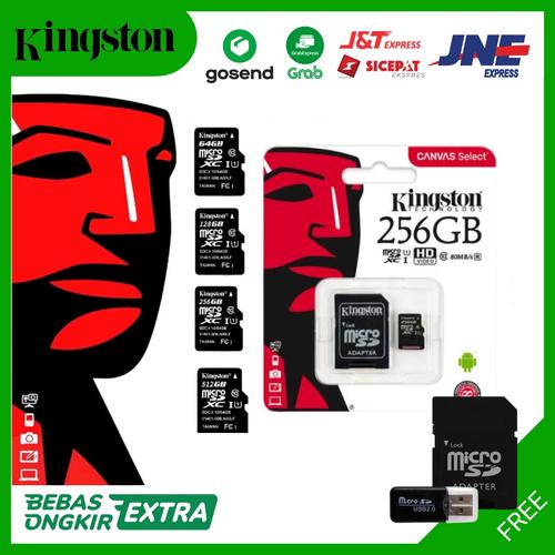 Promo Memori Kingston Micro sd card memory card class SDXC 1 128 256 ...