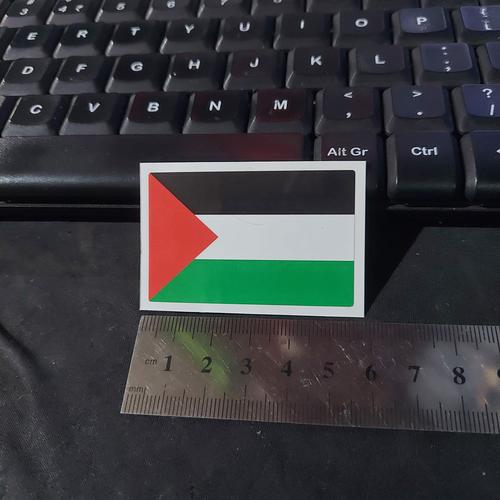 Jual Print and Cut Sticker bendera palestina 6cm - 5.5x3.5CM - Kota ...