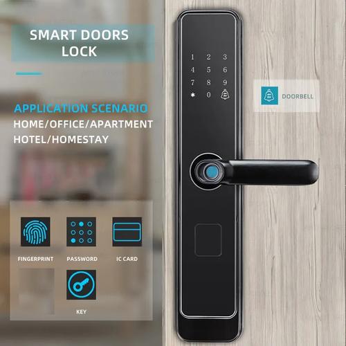Promo Smart Door Lock Kunci Pintu Digital Password Fingerprint Kartu ...