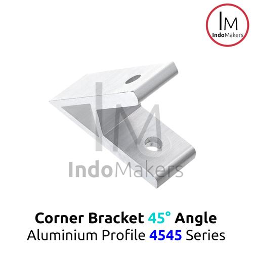 Jual Aluminium Profile 4545 Corner Bracket Angle Connection 45 Degree ...
