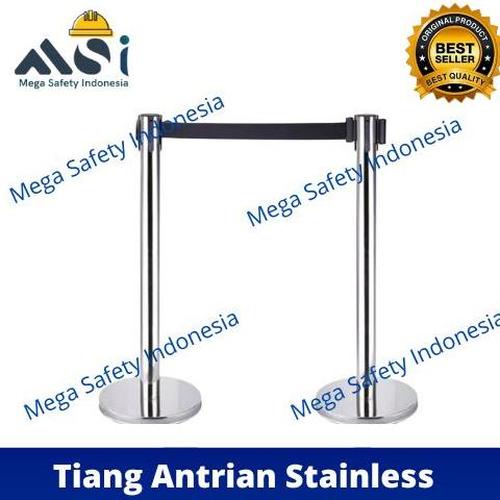 Jual Queue Standing Barrier Tiang Arian Stainless Stand Pems Arian ...