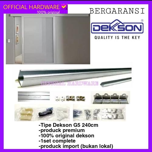 Promo REL SLIDING DEKSON G5 240CM REL GANTUNG 2.4M REL PINTU GESER ...