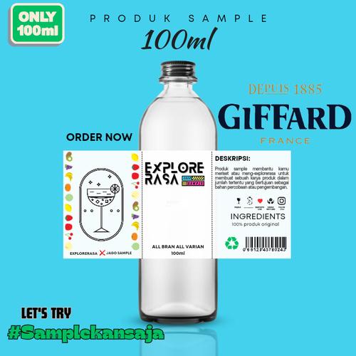 Jual Giffard sample syrup all varian share in jar - Repack 100ml ...