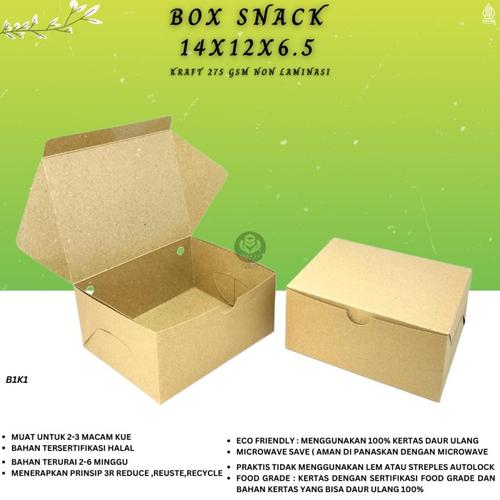 Jual Snack Box 14X12 Dus Snack Box Cemilan Dus Kue (B1K1) - Jakarta ...