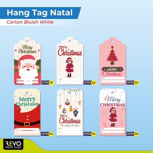 Jual Hang Tag Natal / Hang Tag Christmas / Gift Tag / Cetak Hang Tag ...