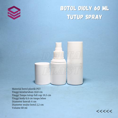Jual Botol dioly spray 60ml / Botol face mist spray 60ml / Botol spray ...