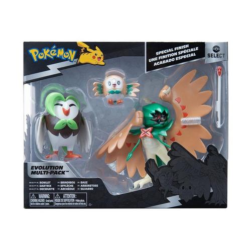 Jual Pokemon Select Evolution Multipack Rowlet Datrix Decidueye Figure ...