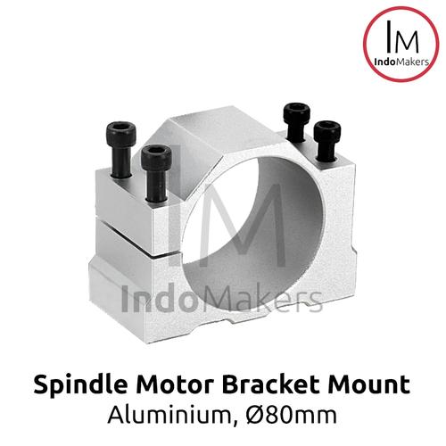 Jual Spindle Motor Bracket Clamp Holder 80mm D80 Mount Spindle CNC ...