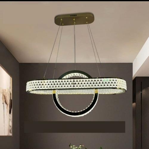 Jual Lampu gantung Kristal mewah modern Led oval plus ring - Kota ...