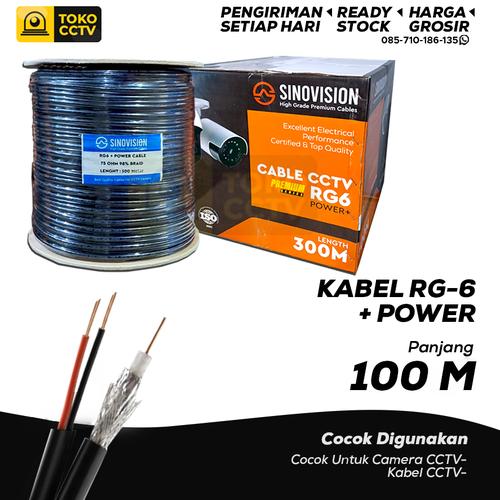 Jual Kabel Coaxial Sinovision RG6 100M - 100M - Jakarta Barat - TOKO CCTV JAKARTA | Tokopedia