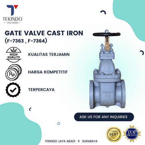 Jual Gate Valve Cast Iron Type JIS 5K 10K Size DN 50A 80A 100A 125A ...