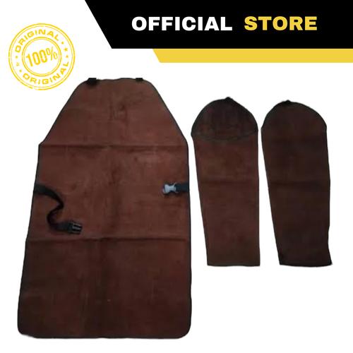 Jual Apron Las Set Kulit Badan + Tangan Seragam Baju Las Safety - Kota ...