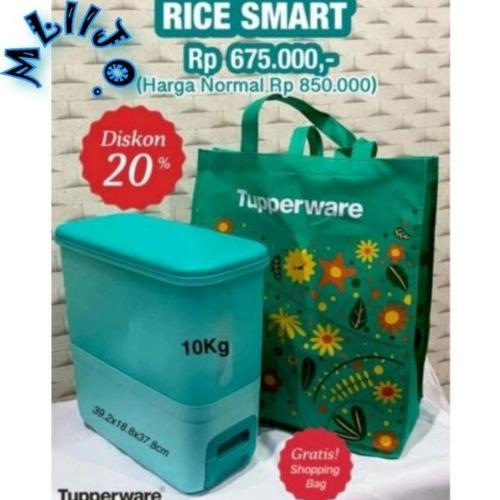 Jual TUPPERWARE!!! RICE SMART KAPASITAS 10KG TEMPAT BERAS (WAJIB CARGO ...