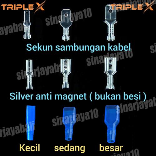 Jual skun kabel pipih sekun gepeng terminal sambungan kabel konektor ...
