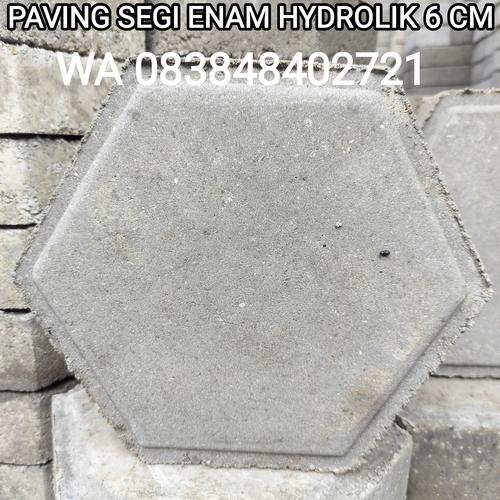 Jual PAVING BLOCK SEGI ENAM 6 PRES HYDROLIK ISI 25 PCS Per 1 Meter ...
