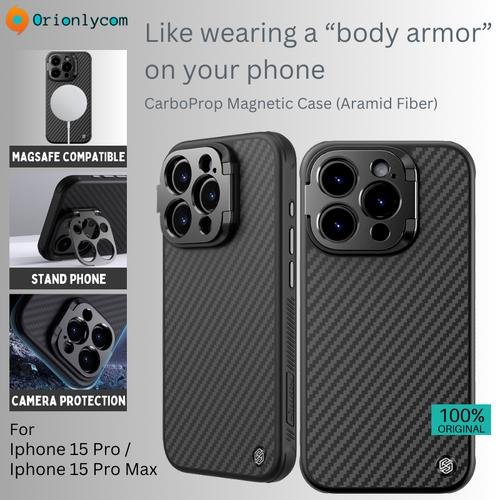 Jual Case Iphone 15 Pro/Pro Max NILLKIN CarboProp Aramid MagSafe Casing ...