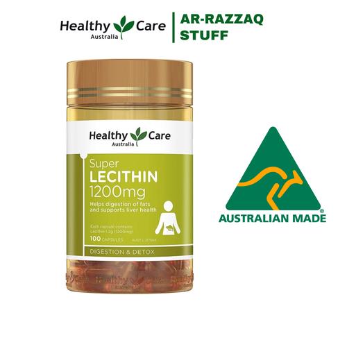 Jual Healthy Care Super Lecithin 1200mg 100 Kapsul Original Australia ...