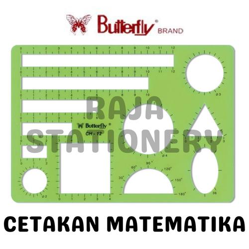 Promo Butterfly Ruler Mathematical Templates / Penggaris Cetakan ...