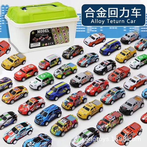 Jual (Kombo 30pcs + Box ) mainan mobil anak mini bahan besi pullback ...