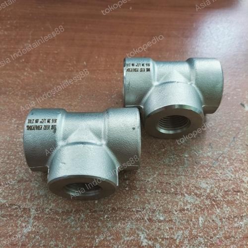 Jual Tee Class 3000 Stainless SS 304 Drat NPT 1/2" inch SS304 - Jakarta ...