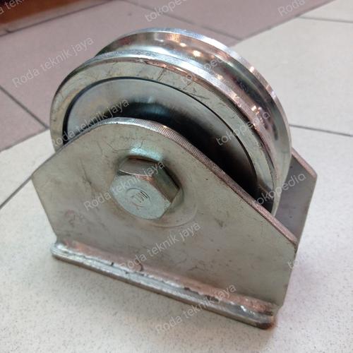 Jual roda pintu gerbang/roda pagar 5 inchi extra heavy duty ( rel behel ...