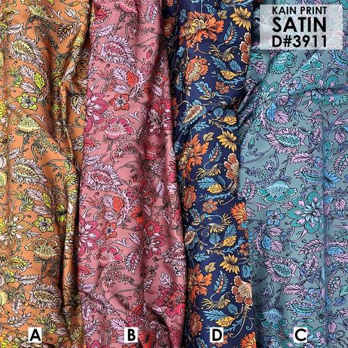 Jual Kain Print Satin Silk / Satin Silk Print D-3911 (Per 0,5 meter ...