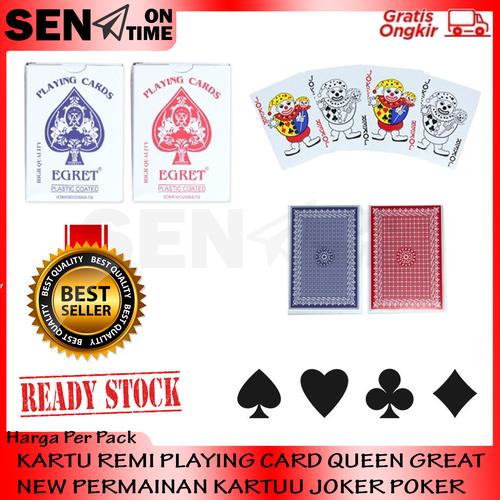 Jual KARTU REMI QUEEN GREAT NEW PLAYING CARD PLAYINGCARDS CASINO KASINO ...