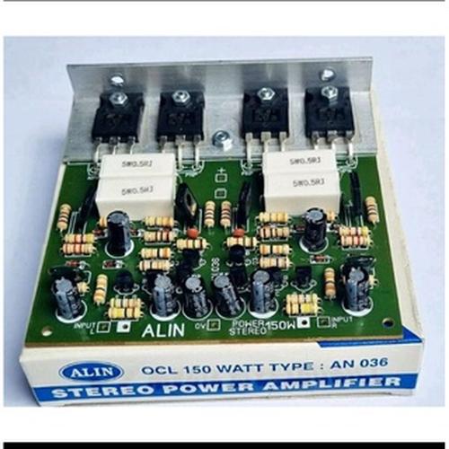 Jual KIT POWER AMPLIFIER OCL 150 WATT STEREO ALIN 036 SUDAH PLUS TR ...