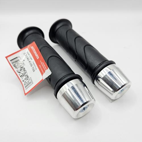 Jual Paket Handgrip Standar Honda Sarung Gas Motor + Jalu Stang Chrome ...