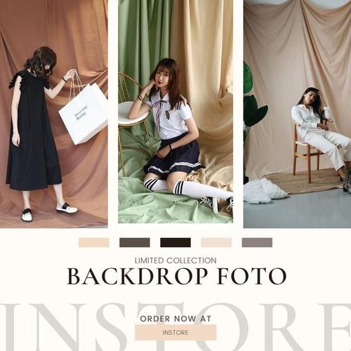 Jual Kain Hitam Polos Backdrop Background Foto Studio Aesthetic 3Mx2 ...