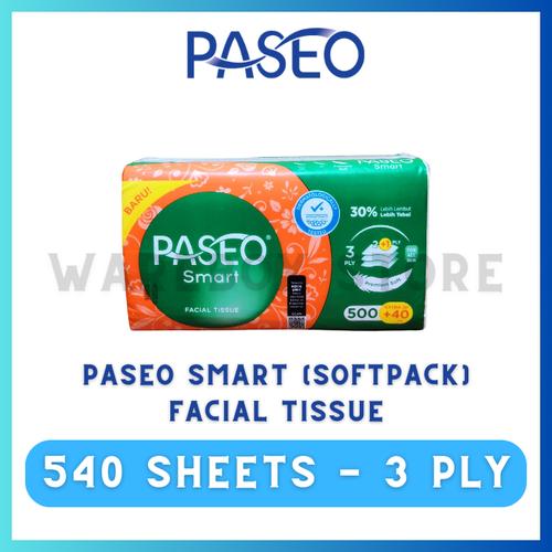 Jual Tissue Paseo Smart Facial Tissue (Soft Pack) Isi 540 Sheets - 3 ...
