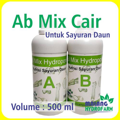 Jual Pupuk AB Mix Daun Cair 500 ml untuk 100 liter air pekatan ...