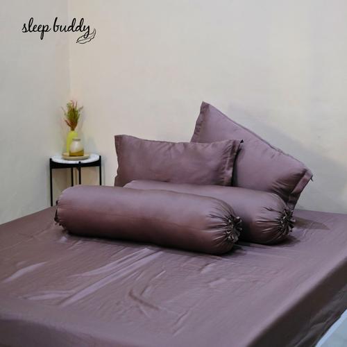 Jual Sleep Buddy Set Sprei Plain Dark Truffle Lyocell - Kota Surabaya ...