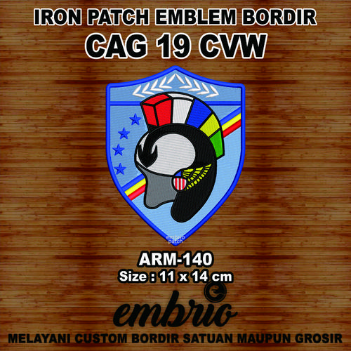 Jual ARM-140 Patch CAG 19 CVW 19 Carrier Air Wing U.S Navy Patches Top ...
